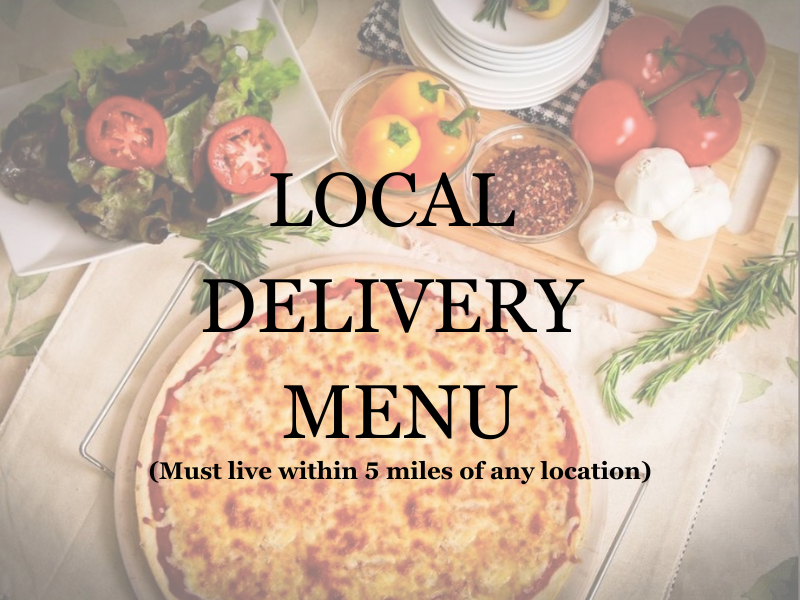Local Delivery Menu – S & T Too
